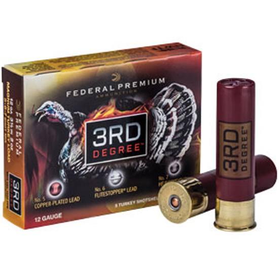 Federal Premium 3rd Degree Turkey Ammunition 12 Gauge 3" 1-3/4 oz #5 ...