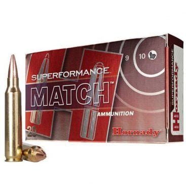 Hornady 5.56 NATO Superformance Match Ammunition 75 Grain BTHP 20 ...