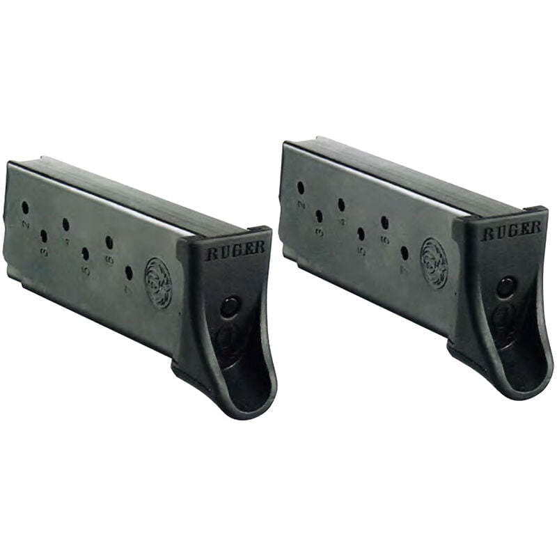 Ruger EC9s/LC9s 7 Round Magazine 9mm Luger Polymer Extended Base Plate ...