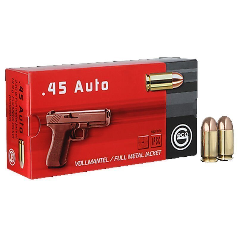 GECO .45 ACP Ammunition 230 Grain Full Metal Jacket 835 fps 50rd