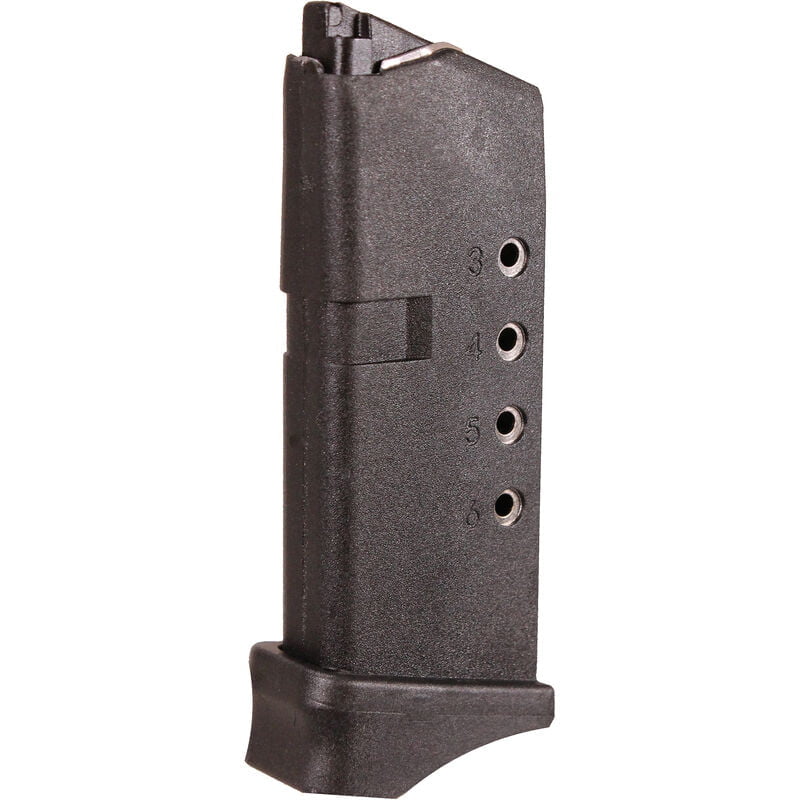 ProMag Magazine For Glock 43 9mm Luger 6 Rounds Polymer Black GLK 12