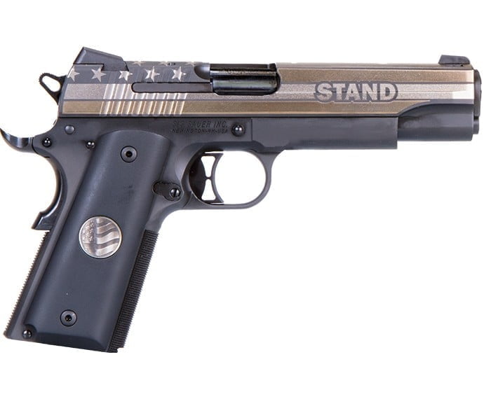 Sig Sauer 1911 .45 ACP "Stand" Limited Edition Engraved Stars Stripes ...