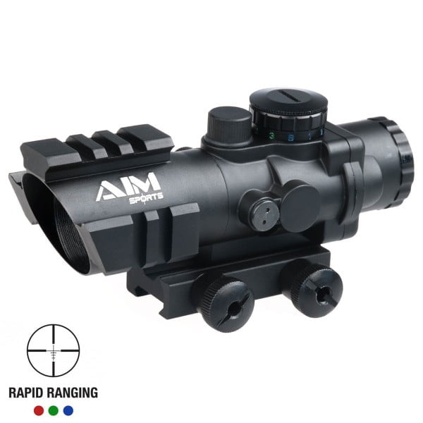 Aim Sports Prismatic Series 4x32 Scope Tri Rail RR Reticle