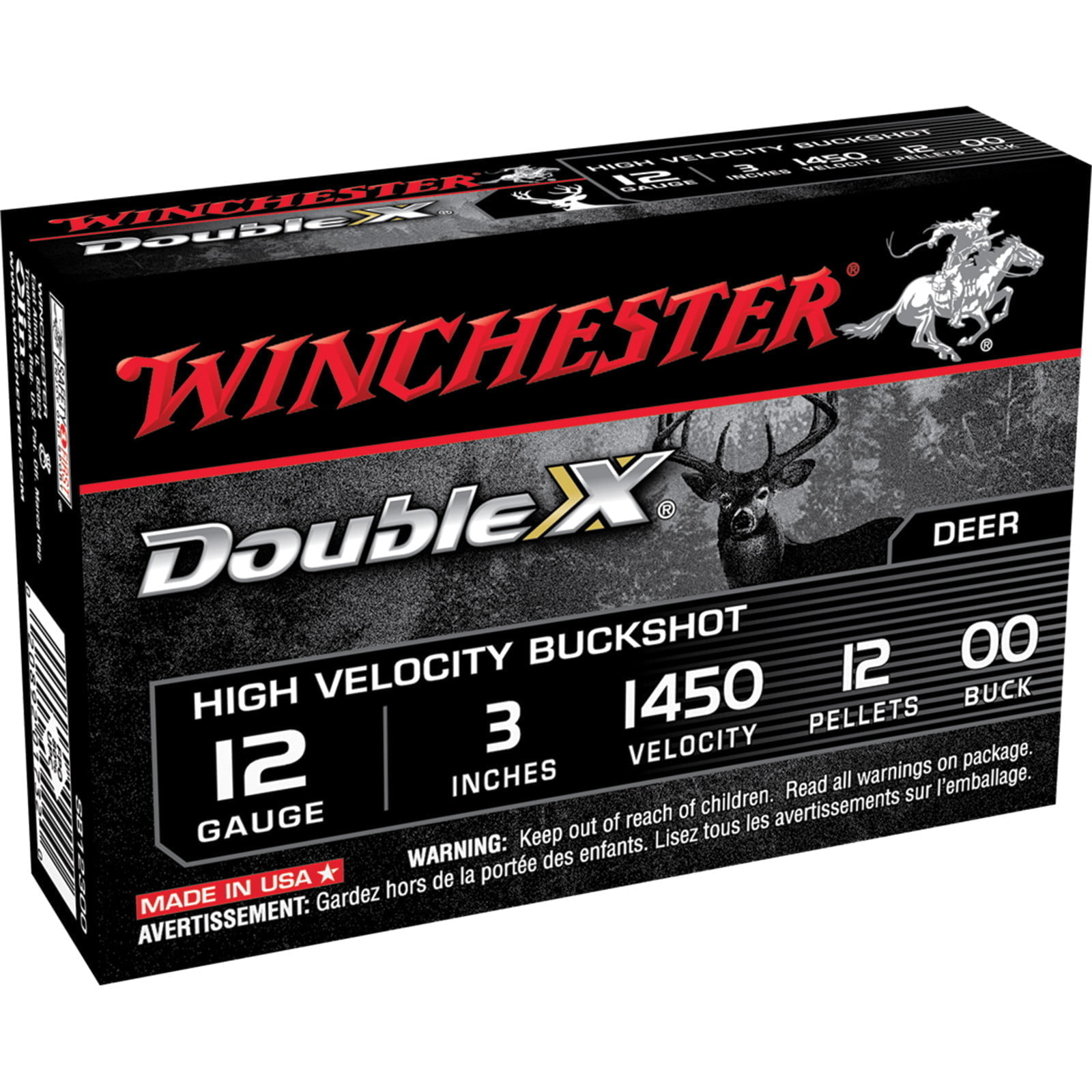 Winchester Ammo SB12300 Supreme Hi-Velocity Buckshot 12 Gaug