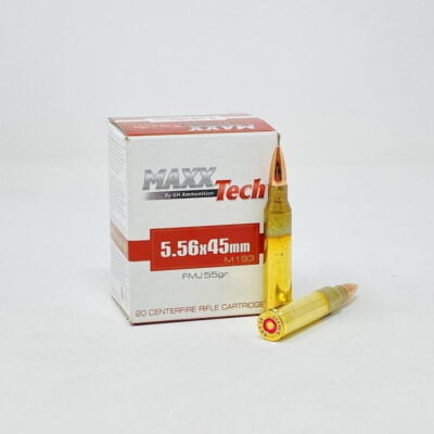 Maxxtech 5.56x45mm NATO M193 Ammunition PTGB556 55 Grain Ful