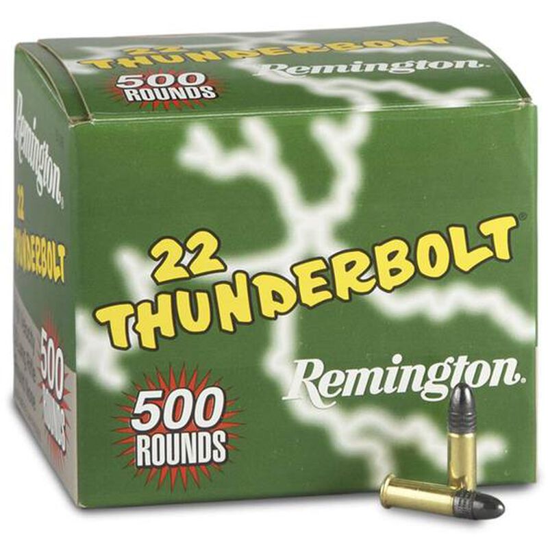 Remington 22 Thunderbolt .22LR Ammunition 40 Grain Lead Round Nose 1255 ...