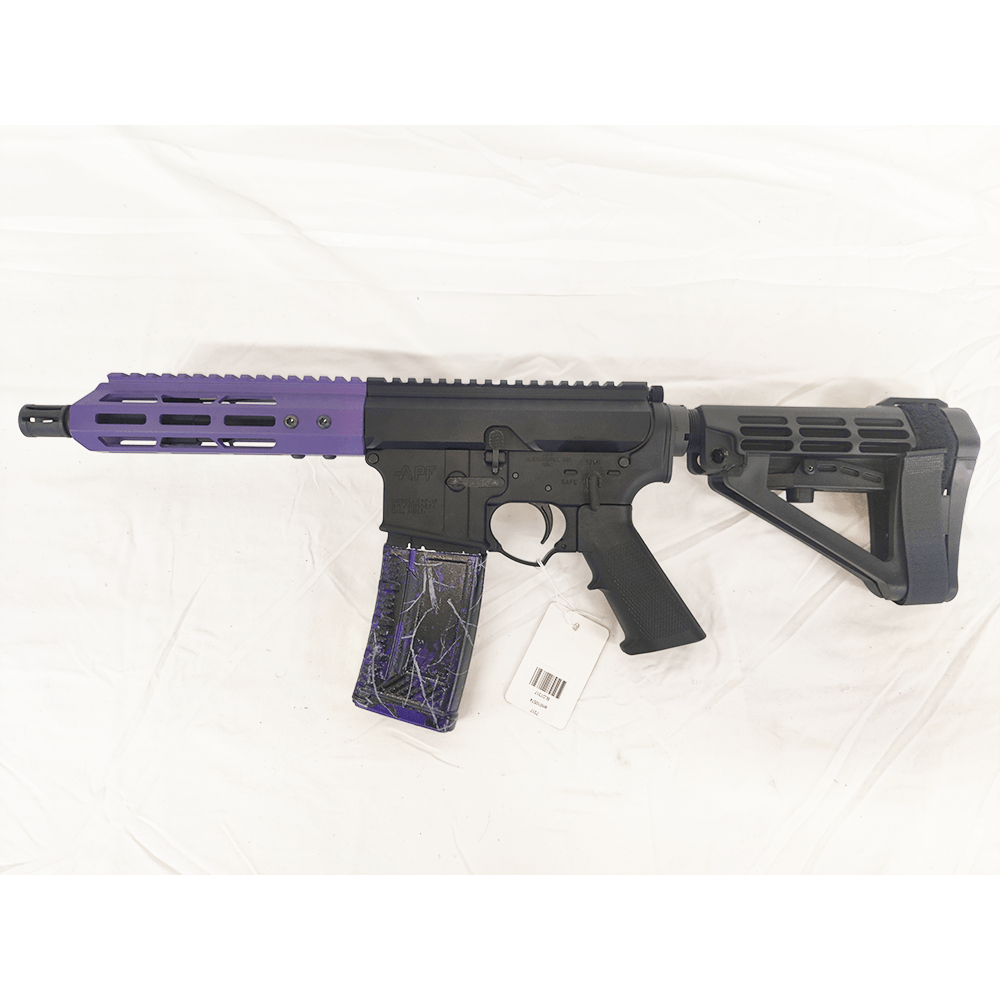 APF AR-15 Pistol 5.56NATO/.223 w/BCA Upper Purple 7.5" 1:7 Twist w ...