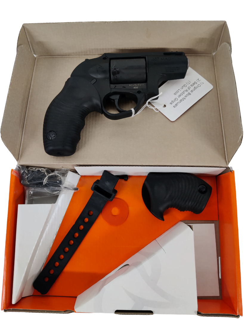Taurus M605 .357 Magnum Poly Revolver Like New w/Original Box, 2 Grips ...