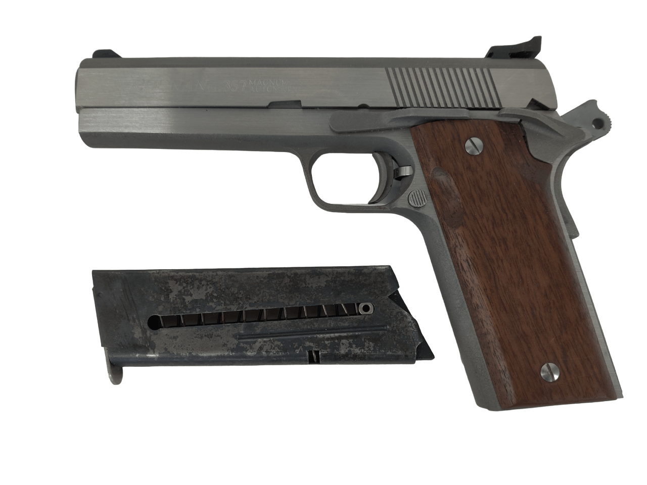 Coonan Arms 5" 1911 .357 Magnum Stainless Steel Model A Serial 342 w ...
