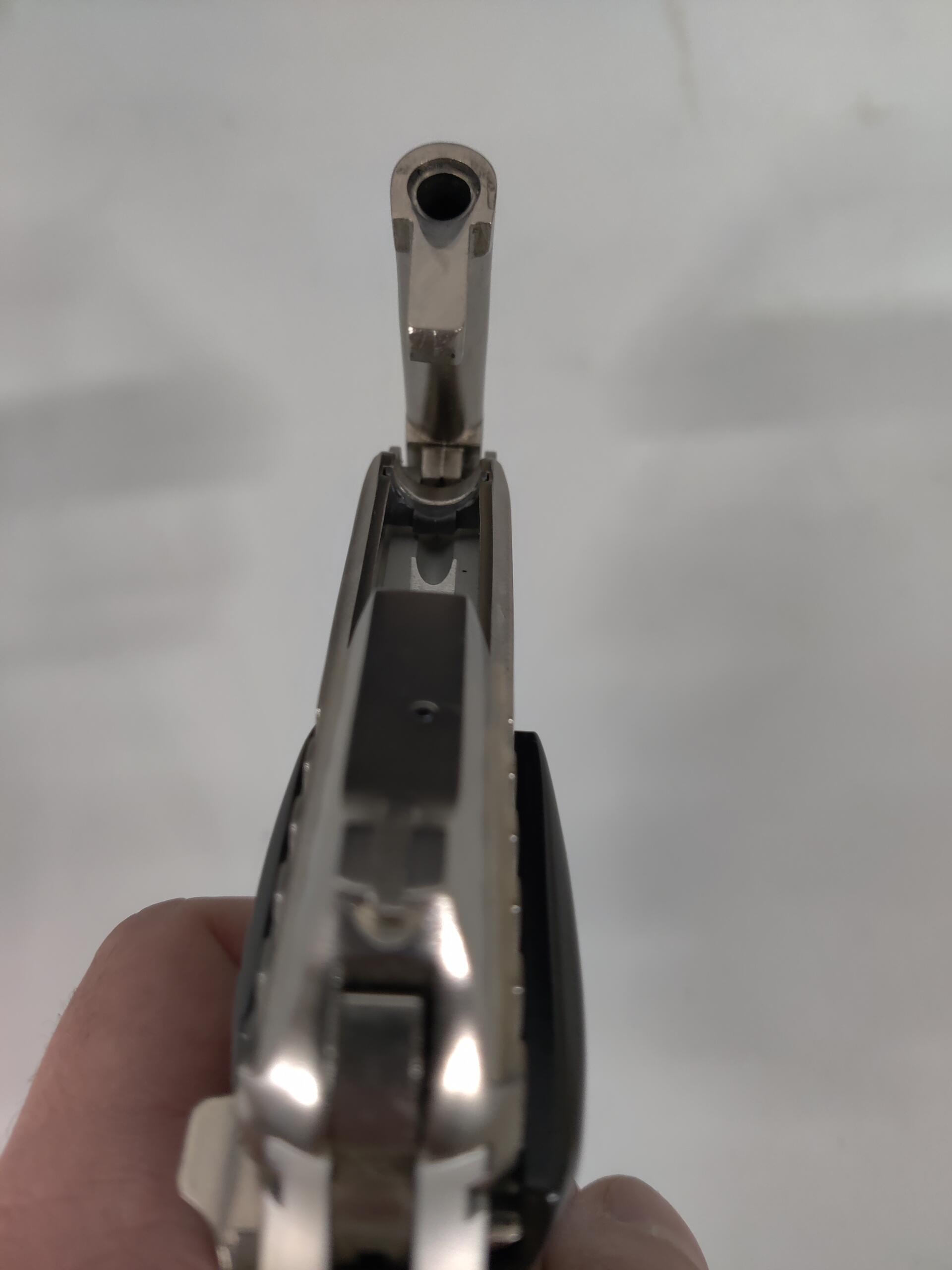 Taurus PT-22 Stainless .22LR Pistol w/Magazine, Wood Grips, Flip-Up ...