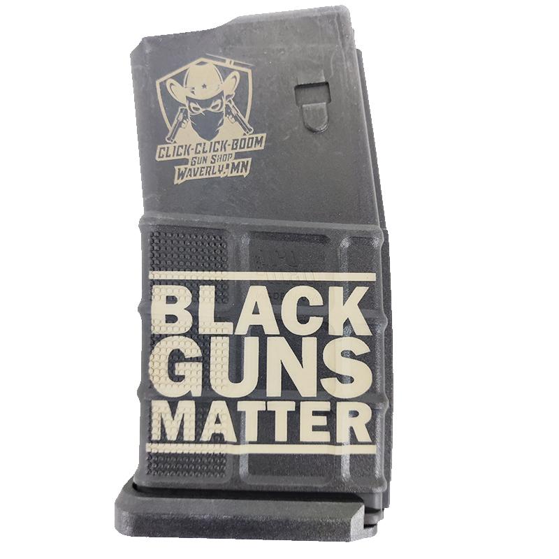 Pro Mag AR-308 20rd Magazine Black Guns Matter - Click-Click-Boom