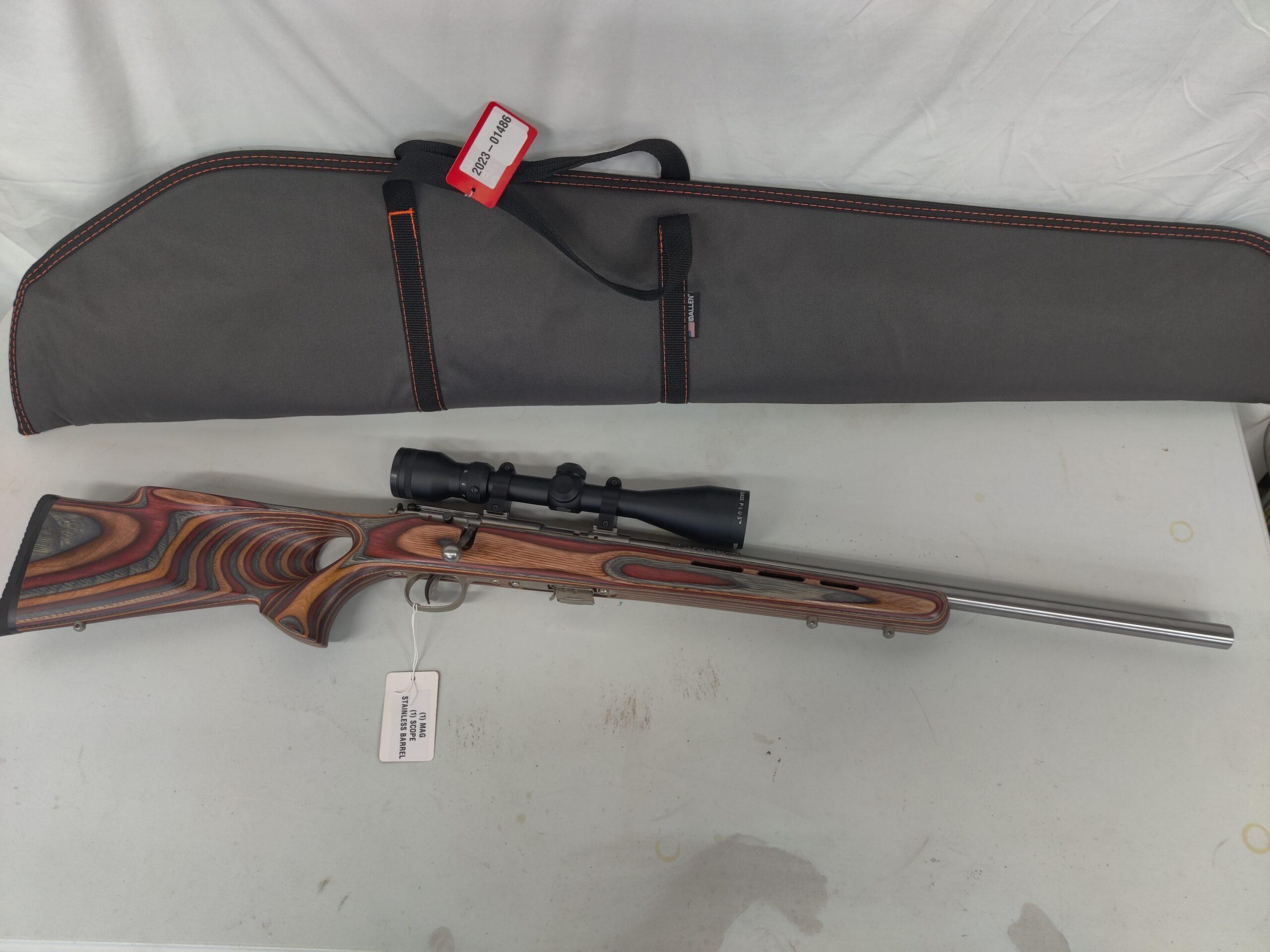 Used Savage Mark II .22 LR Thumbhole Stock, Stainless Barrel, w/Scope ...