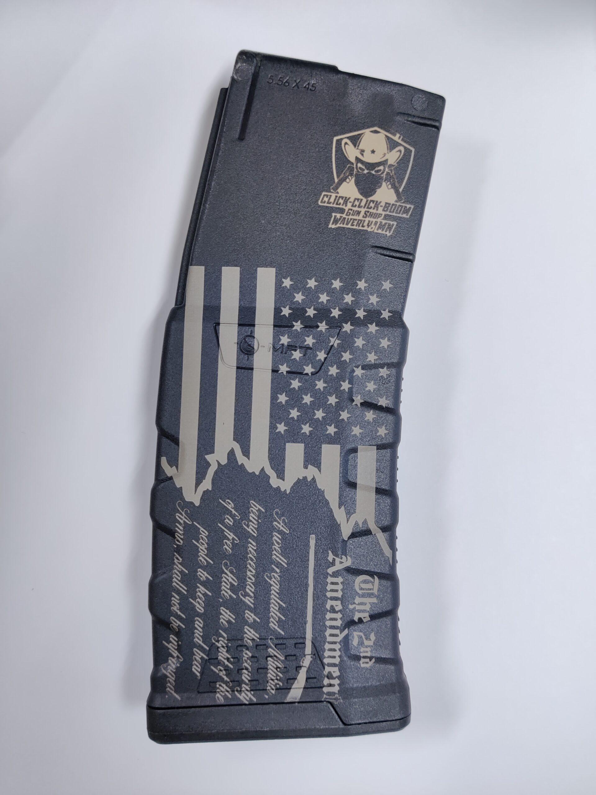 Mission First AR-15 30rd Magazine 5.56NATO 2nd Amendment American Flag ...
