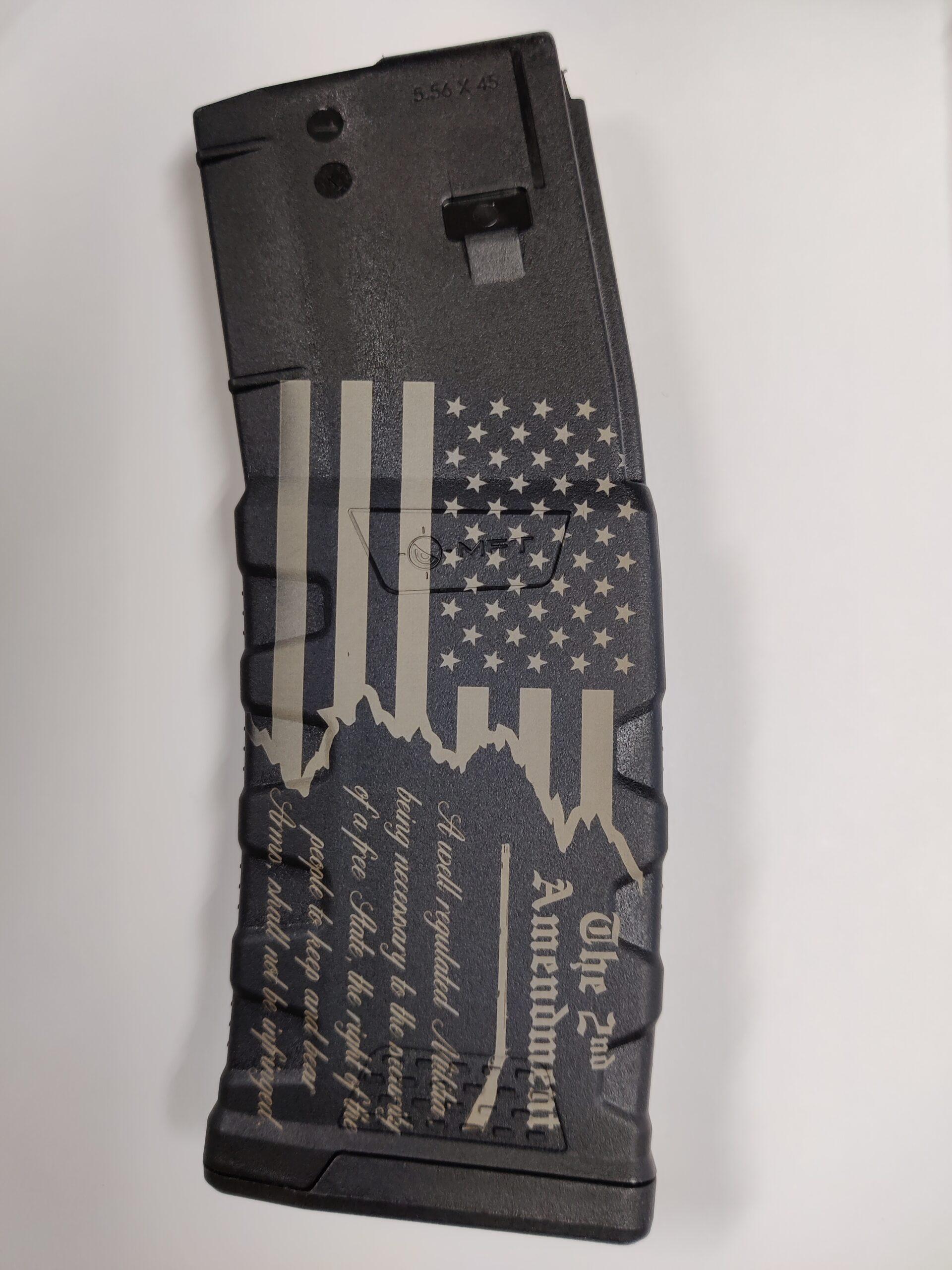 Mission First AR-15 30rd Magazine 5.56NATO 2nd Amendment American Flag ...