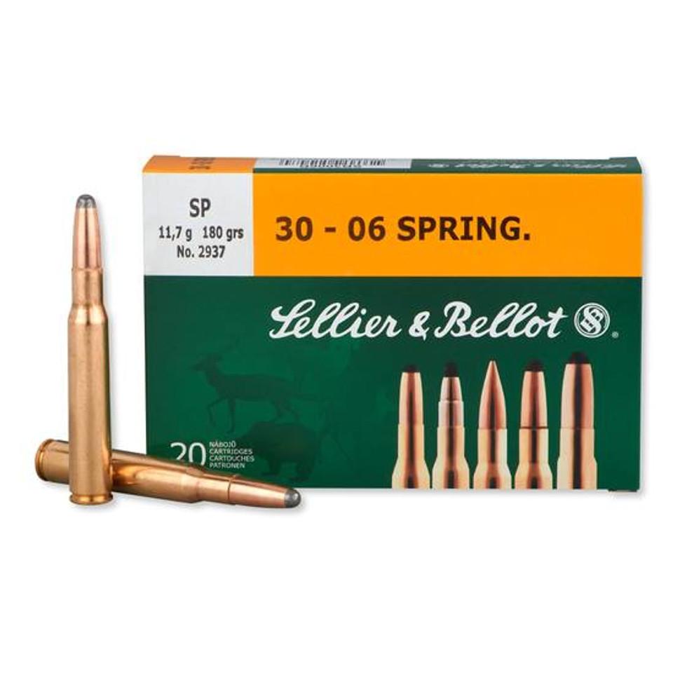 Sellier & Bellot .30-06 Springfield Ammunition 20 Rounds SP 180 Grains ...