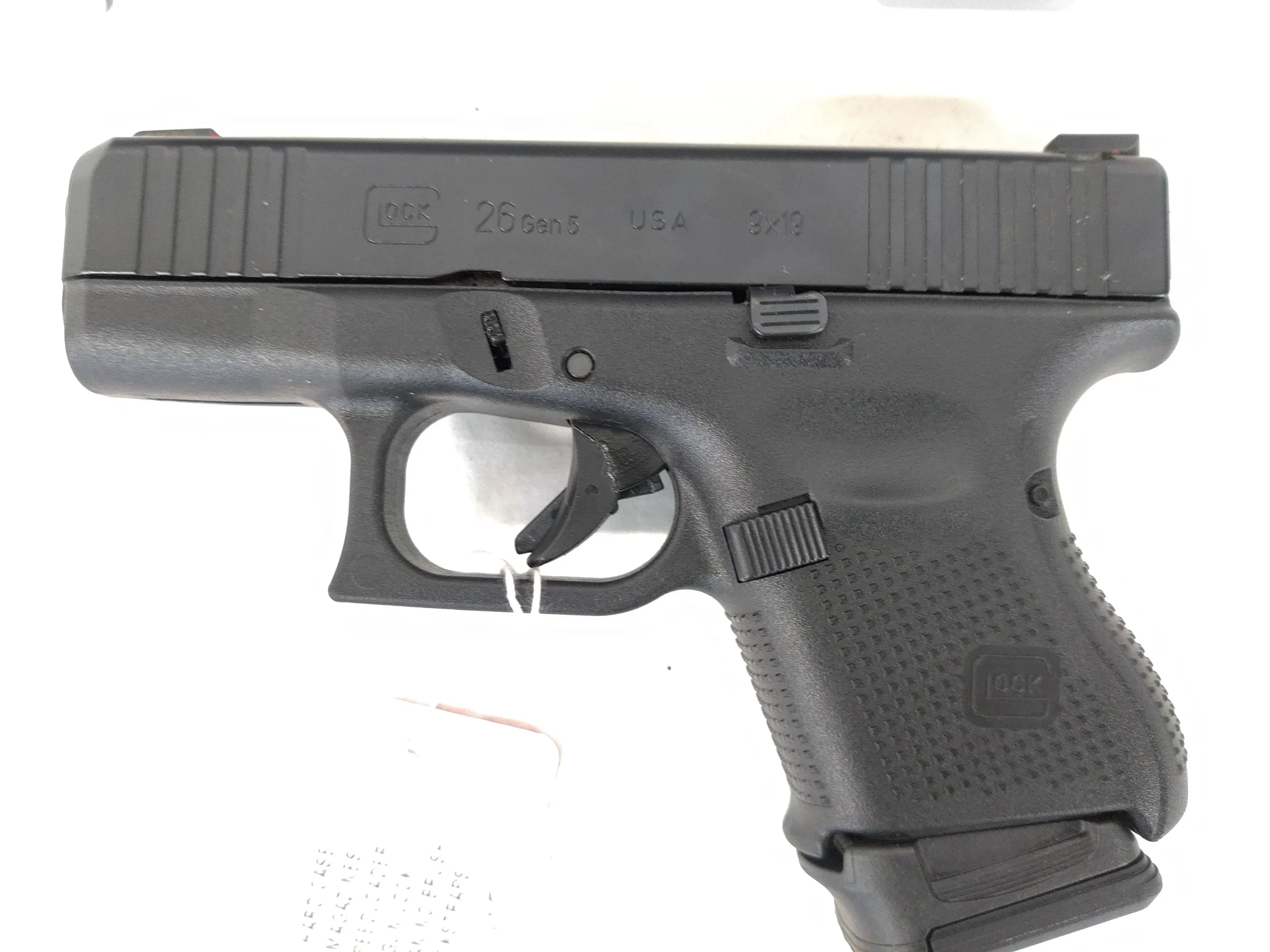 Used Glock G26 Gen 5 9MM Luger Semi-Auto Pistol w/4 Mags, Original Hard ...