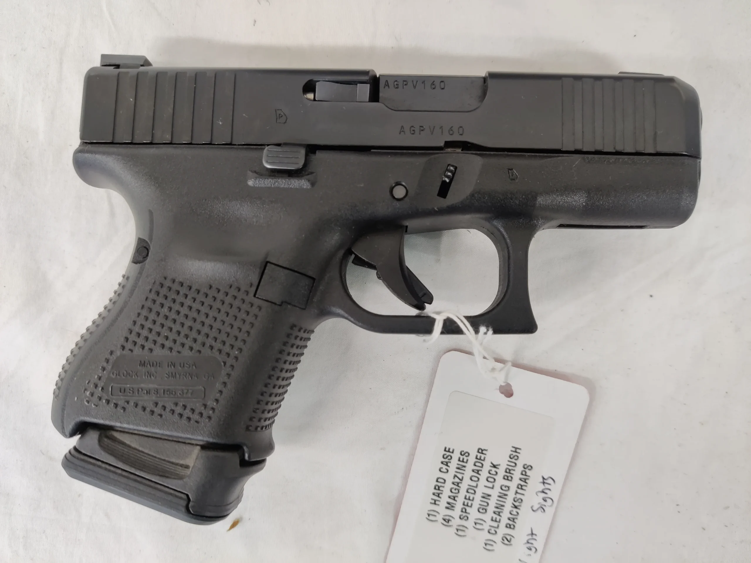 Used Glock G26 Gen 5 9MM Luger Semi-Auto Pistol w/4 Mags, Original Hard ...