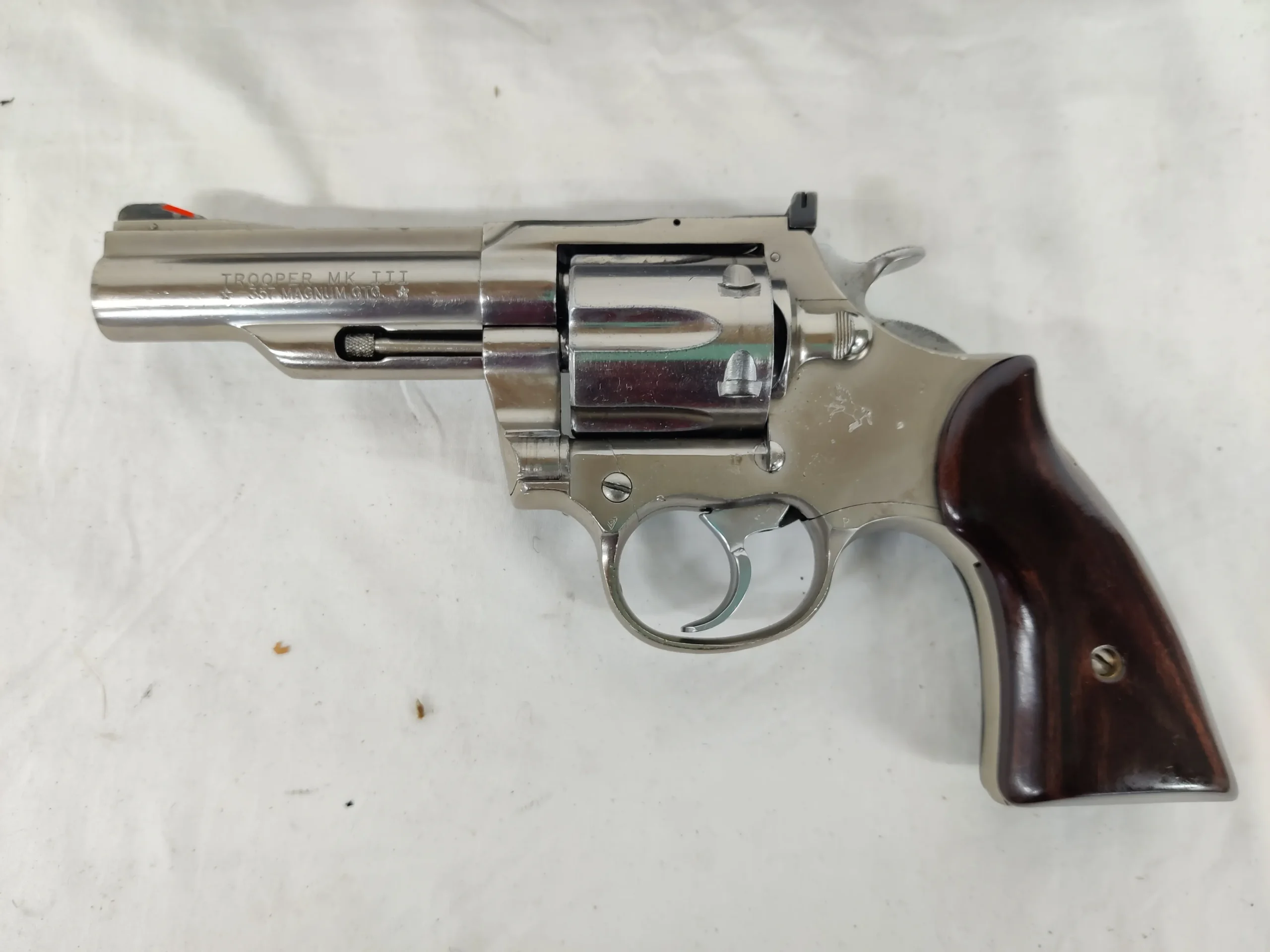 Used Colt Trooper MK III .357 Magnum Revolver 4in Barrel Nickel Plated ...