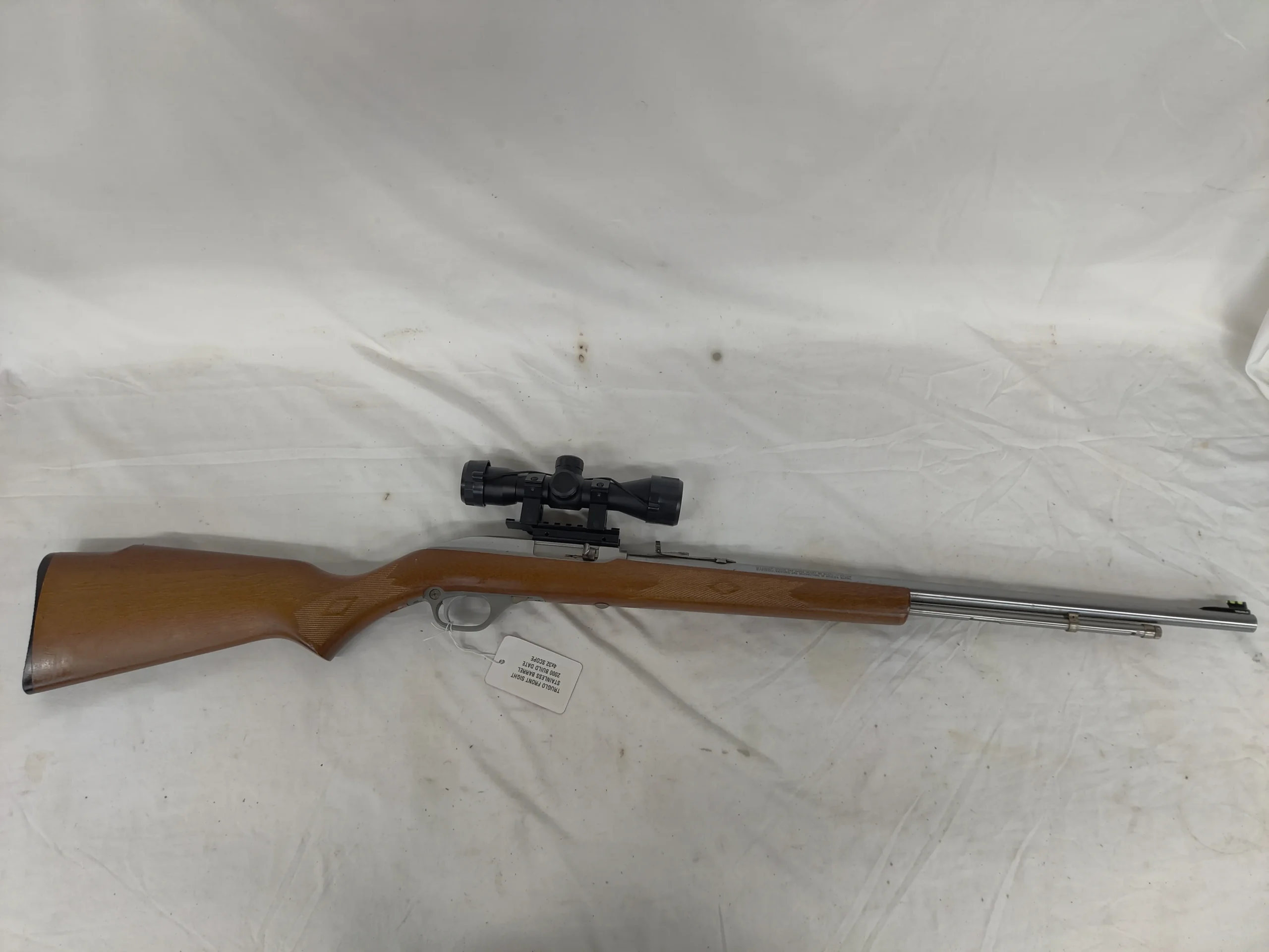 Marlin 60SB Stainless .22LR Semi-Auto Rifle w/Scope and Rings - Click ...