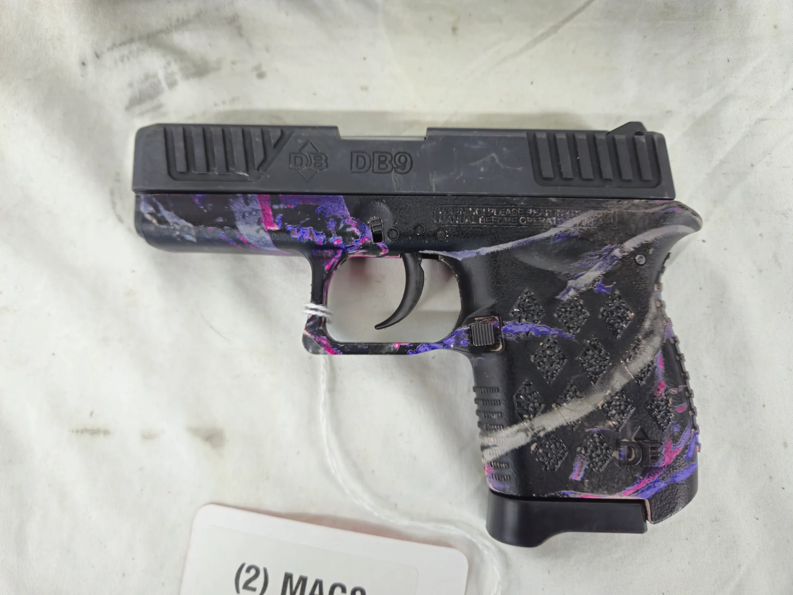 Used Diamondback DB9 Pink Camo 9MM Luger Semi-Auto Pistol w/2 Mags ...