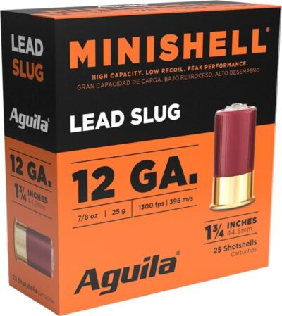 Aguila Minishell 12 GA-1.75" Slug 5/8 oz 25-Rounds - Click-Click-Boom