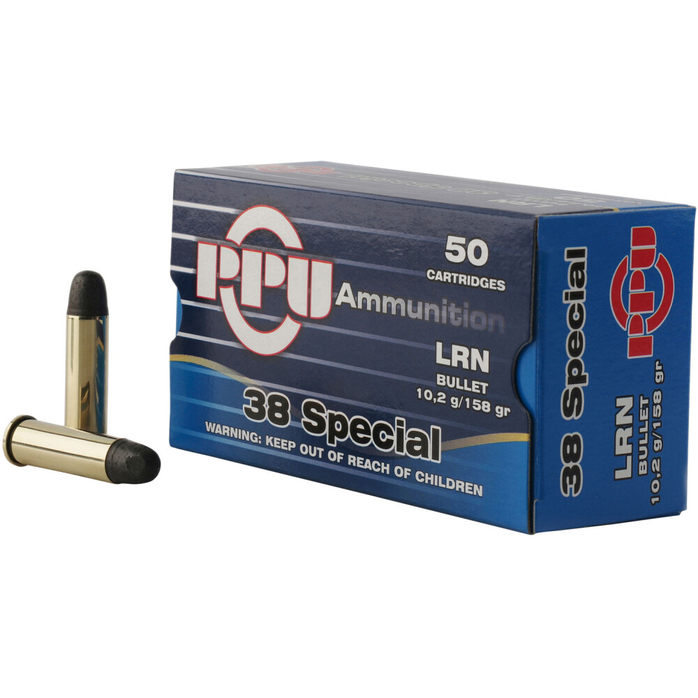 Prvi Partizan .38 Special Ammunition 50 Rounds LRN 158 Grains PPH38SL - Handgun Ammo at ...