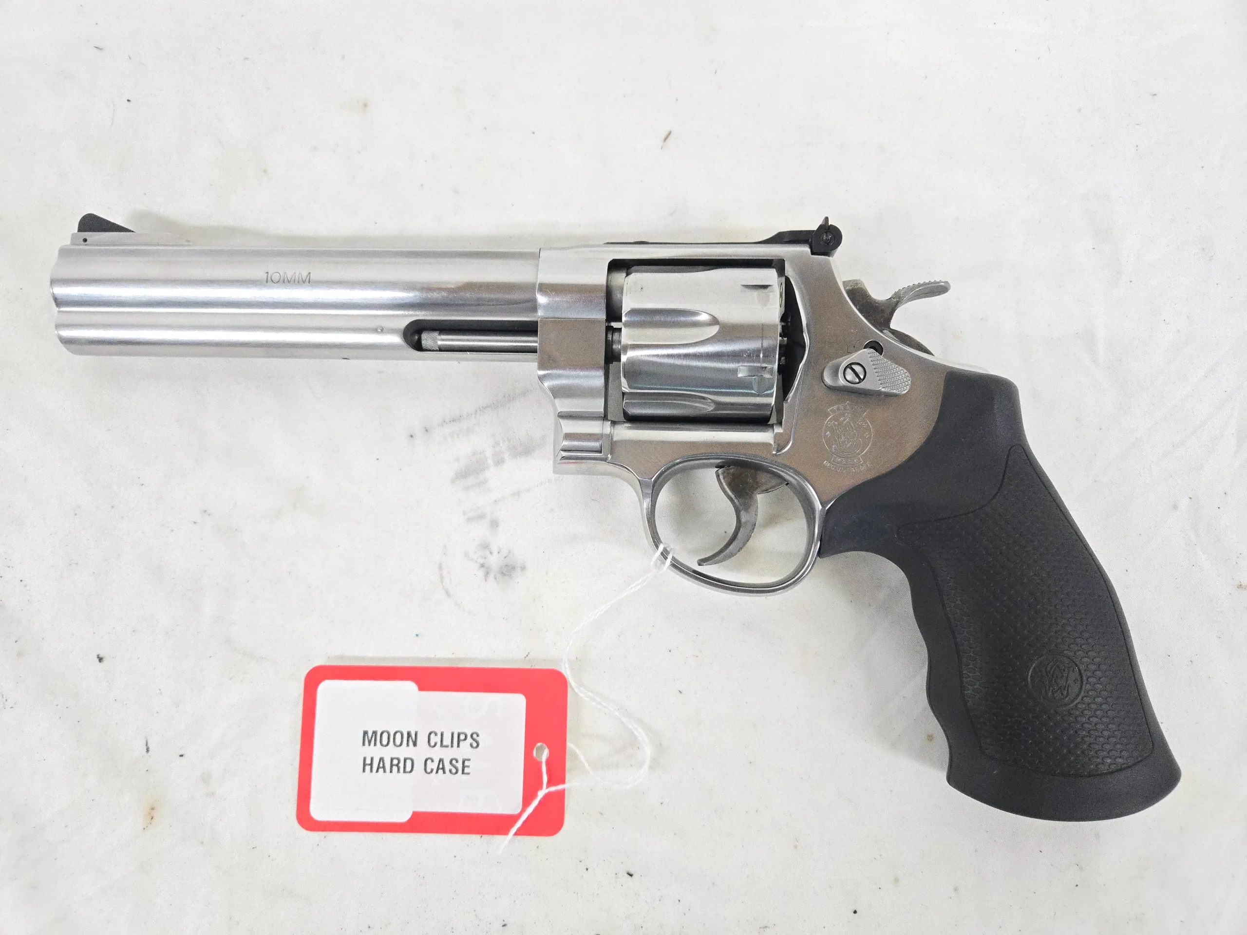 Smith & Wesson Model 610 10MM Revolver 6.5in Stainless Barrel w/Moon C ...