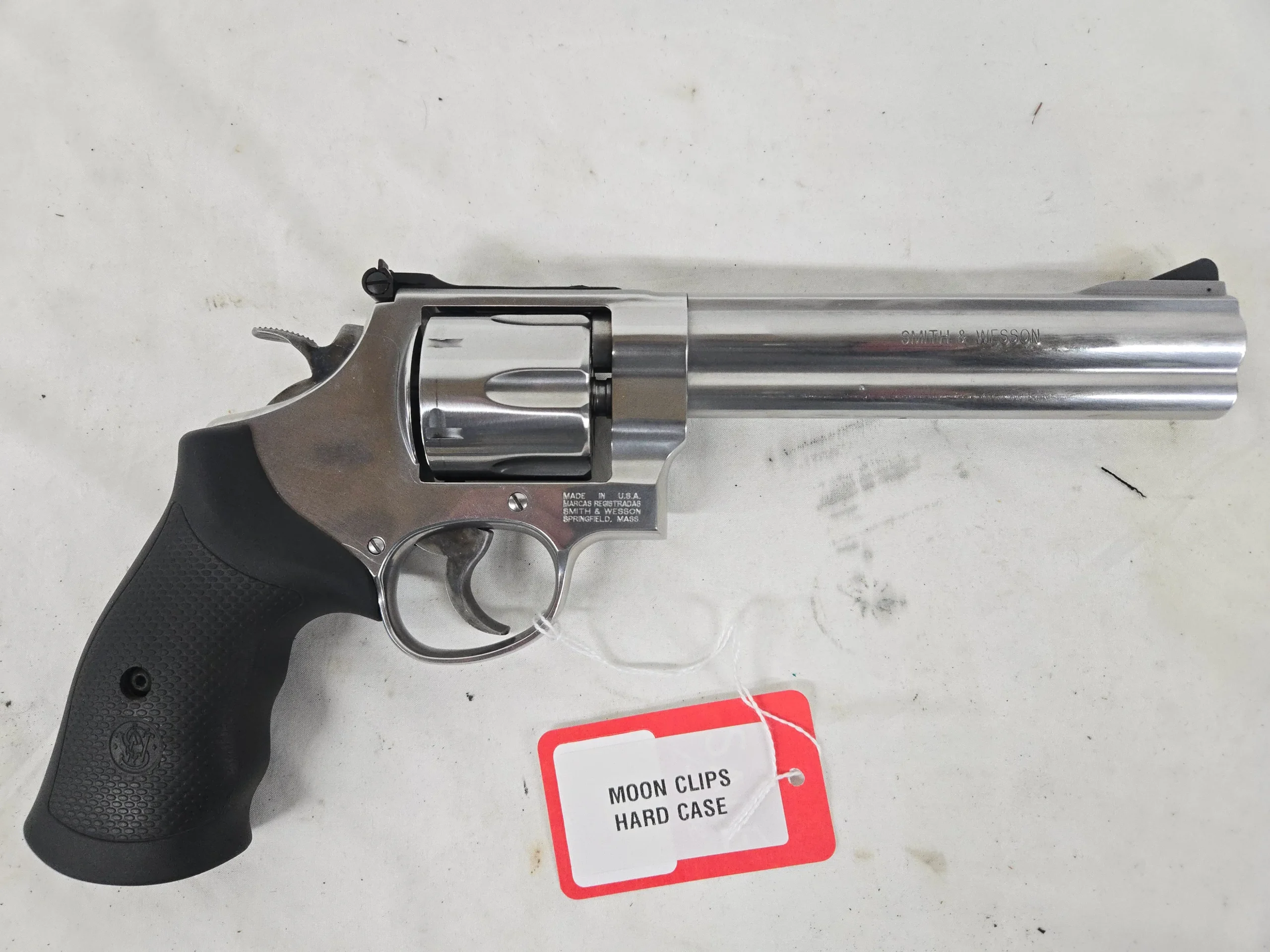 Smith & Wesson Model 610 10MM Revolver 6.5in Stainless Barrel w/Moon ...