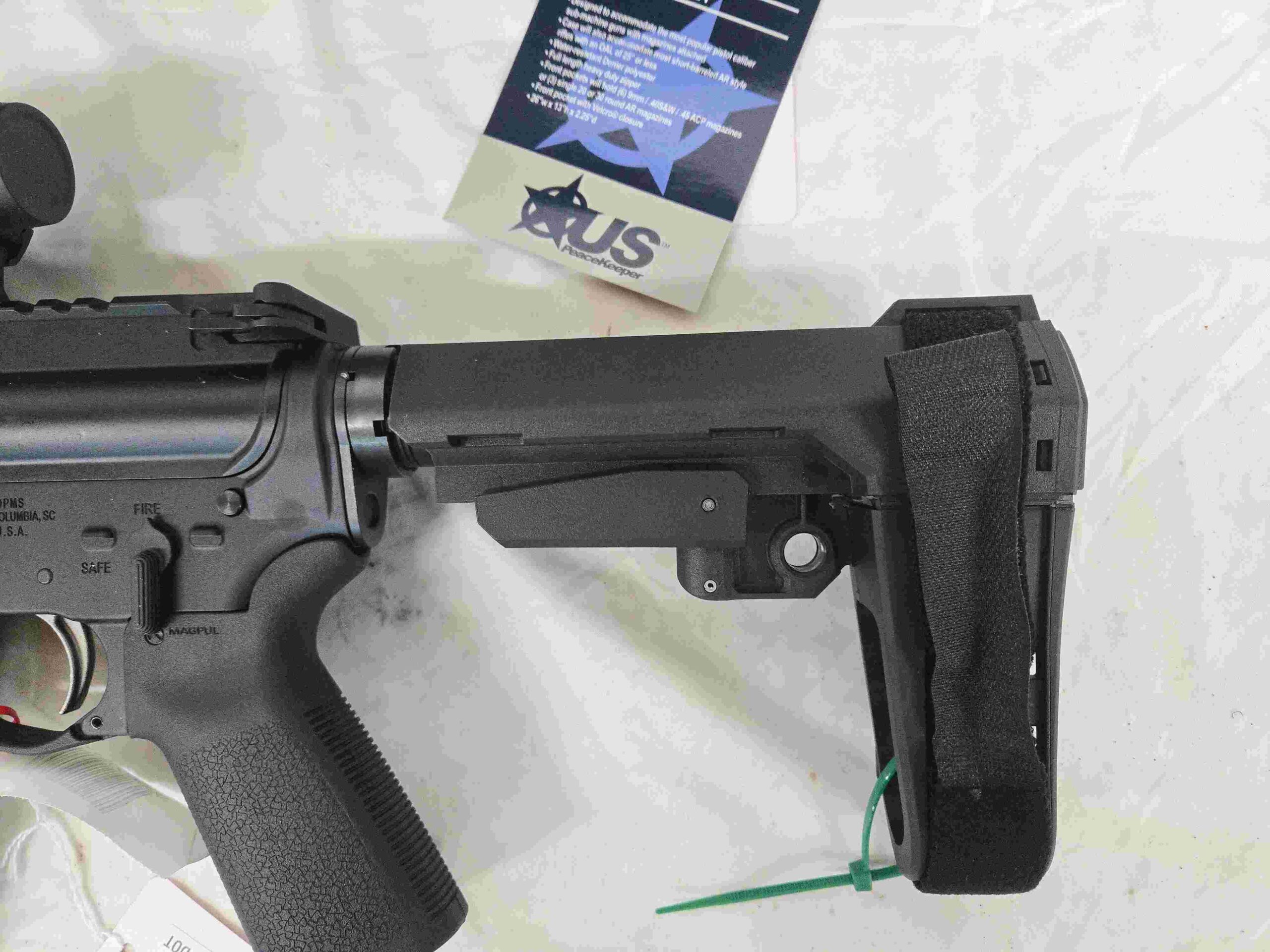 DPMS AR-15 Pistol 5.56 NATO 7.5in Stainless Barrel, Red Dot, SBA Brace ...