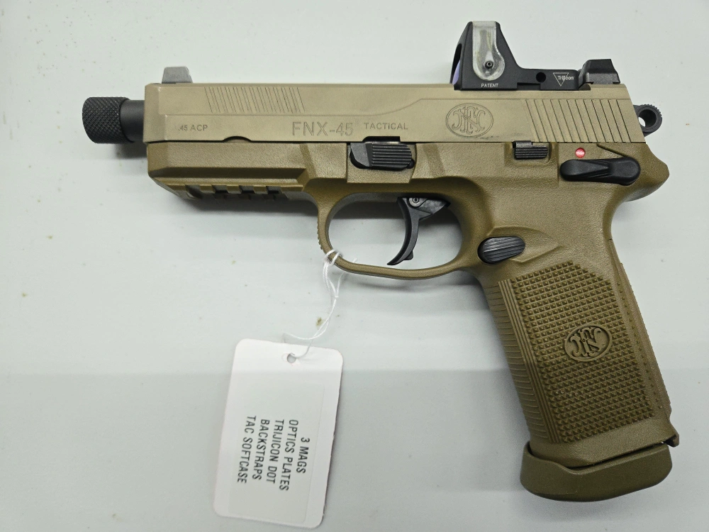 Used FN FNX-45 Tactical .45ACP 5in Barrel Threaded w/Trijicon RMR Dual ...