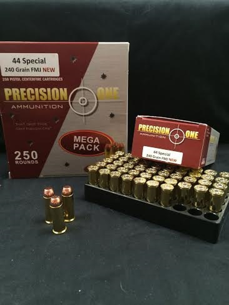 Precision One 44 Special Ammunition 240 Grain Full Metal Jac