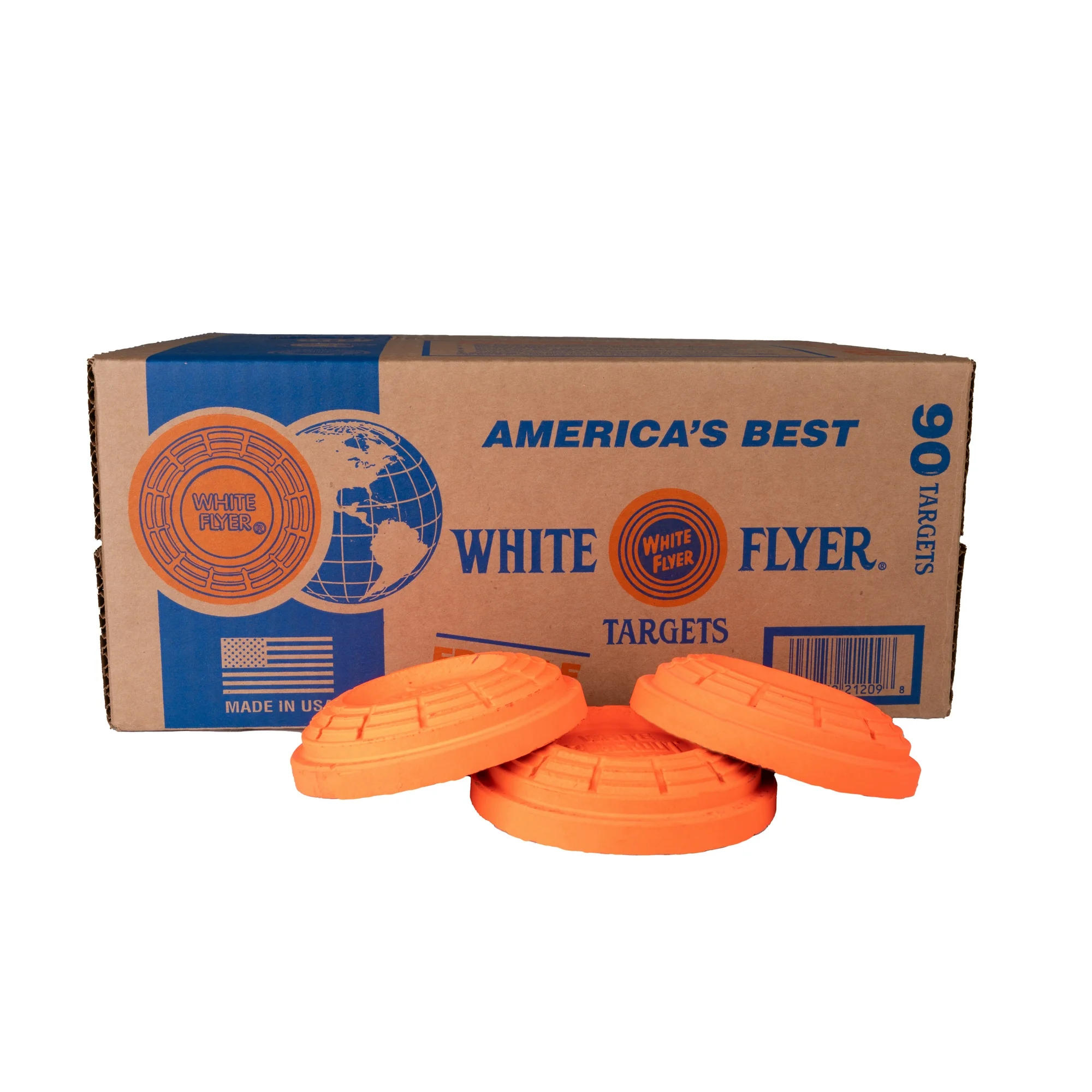 White Flyer BLACKOUT Trap and Skeet Targets 90ct - Click-Click-Boom