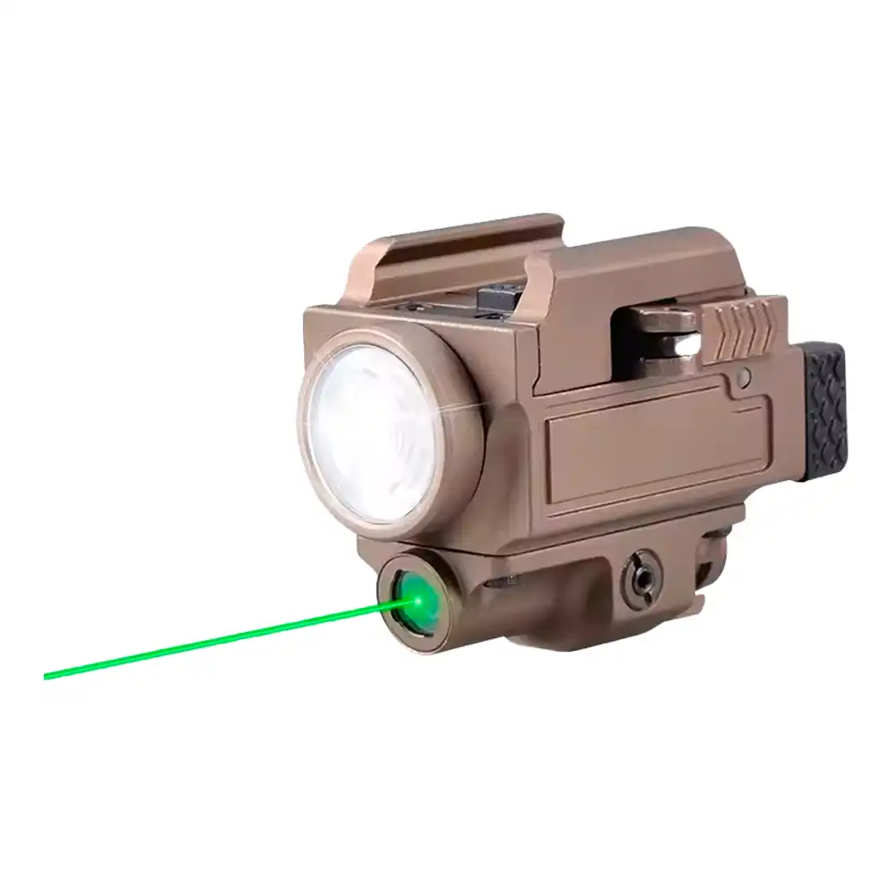 NFG Tac Flashlight w/Laser FDE 800 Lumens - Click-Click-Boom