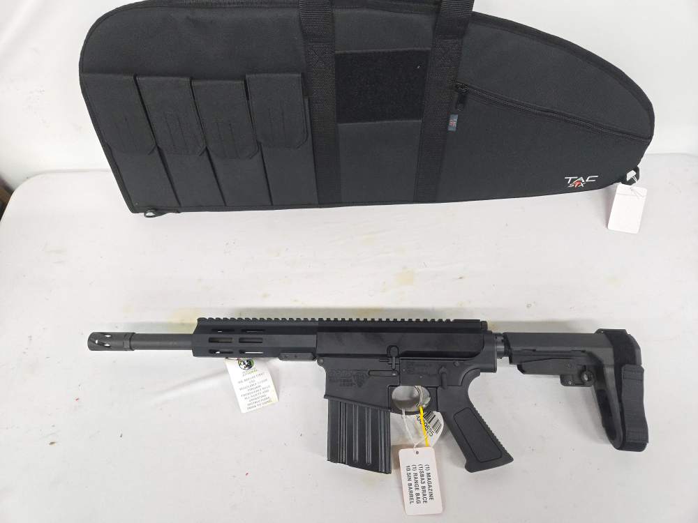 DPMS/BCA AR-10 8.6 Blackout 10.5in Barrel Semi-Auto Pistol Side Charger ...