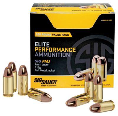 Sig Sauer Elite Performance 380 Auto (ACP) 100gr FMJ Handgun